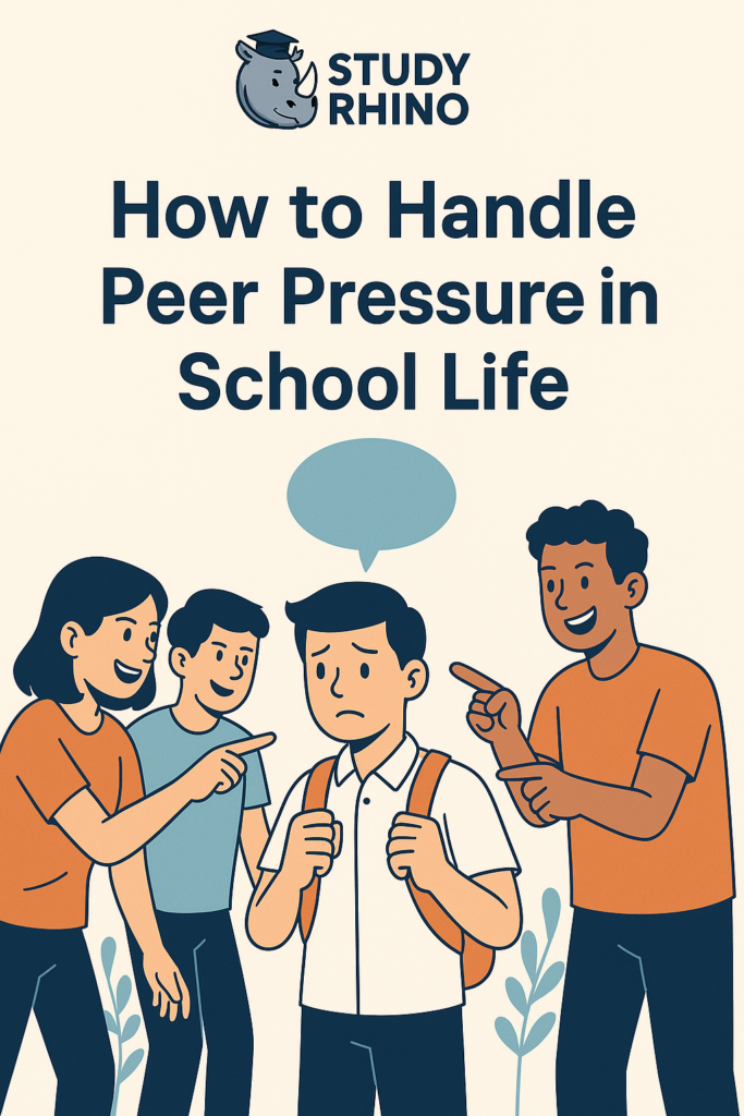 How to Handle Peer Pressure in School Life - Study Rhino